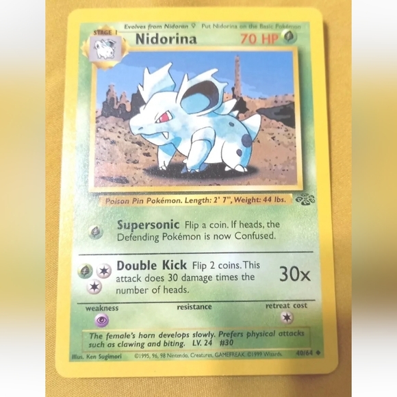 Pokemon | Toys | Pokemon Nidorina 464 St Time Jungle Set Released In Us ...